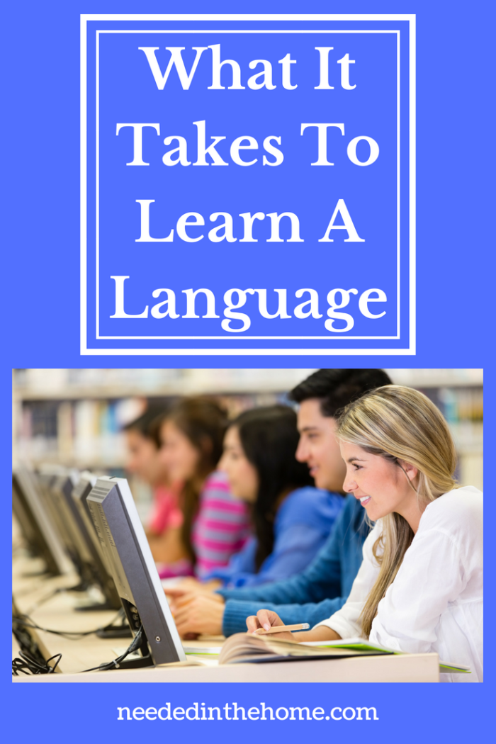 What It Takes To Learn A Language - NeededInTheHome